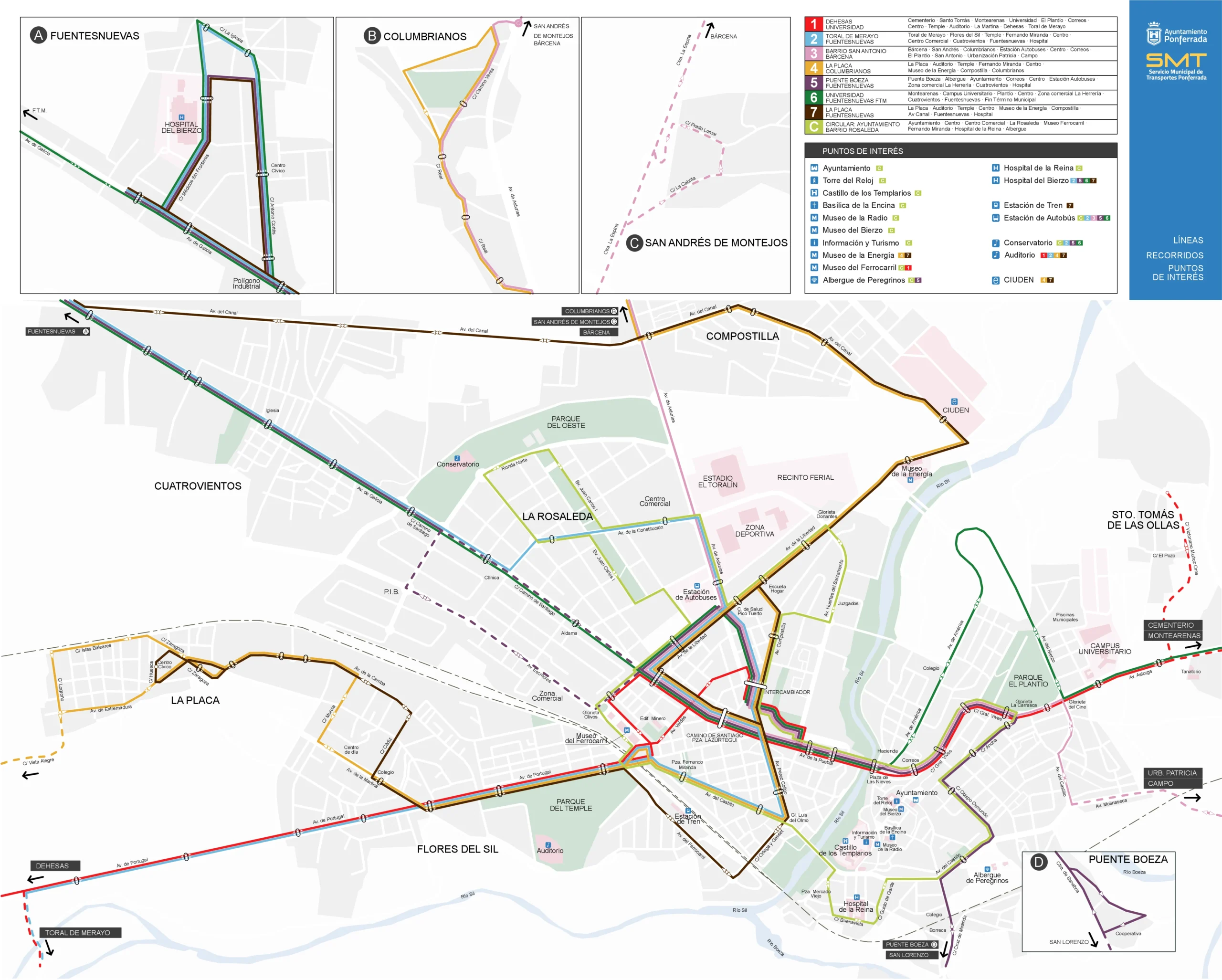Líneas de Autobús | SMT Ponferrada